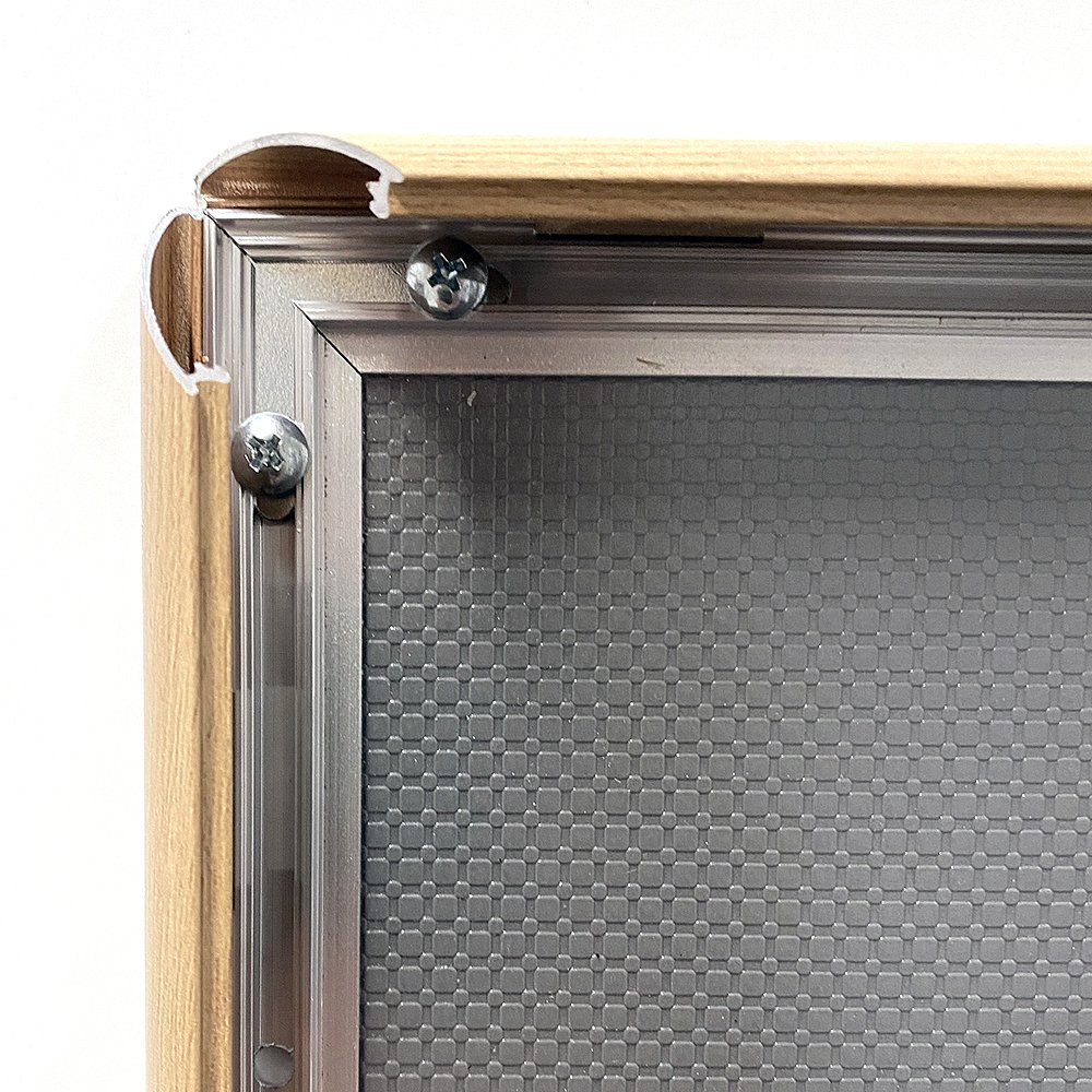 Alu Snap Ram 25mm, A4 - Ljus Trä Finish - Alla produkter - Displaylager